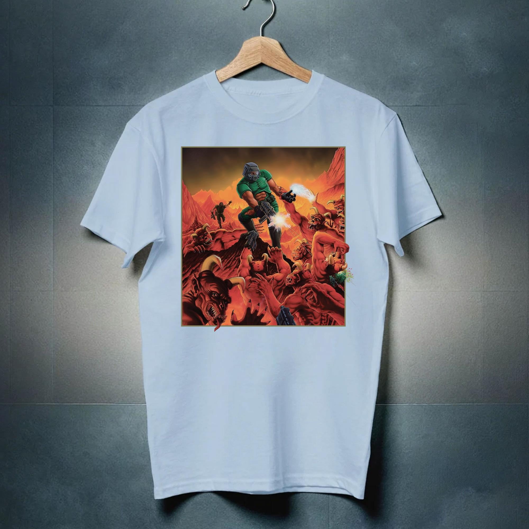 Doom Cover Box Art 90s Retro Vintage TEE Unisex Classic T-shirt-TH29636 ...