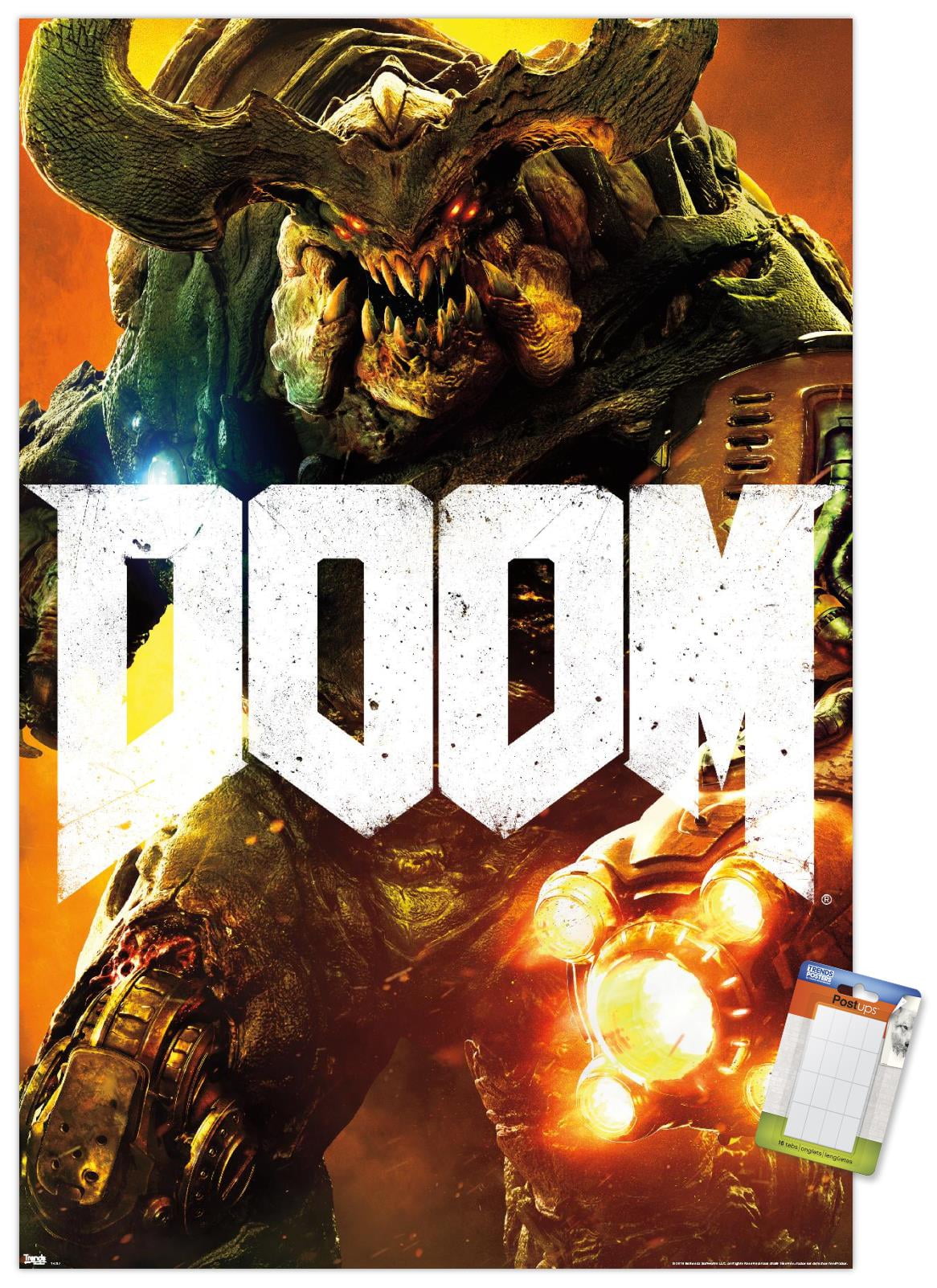 Doom Cyber Demon Wall Poster 22 375 X 34