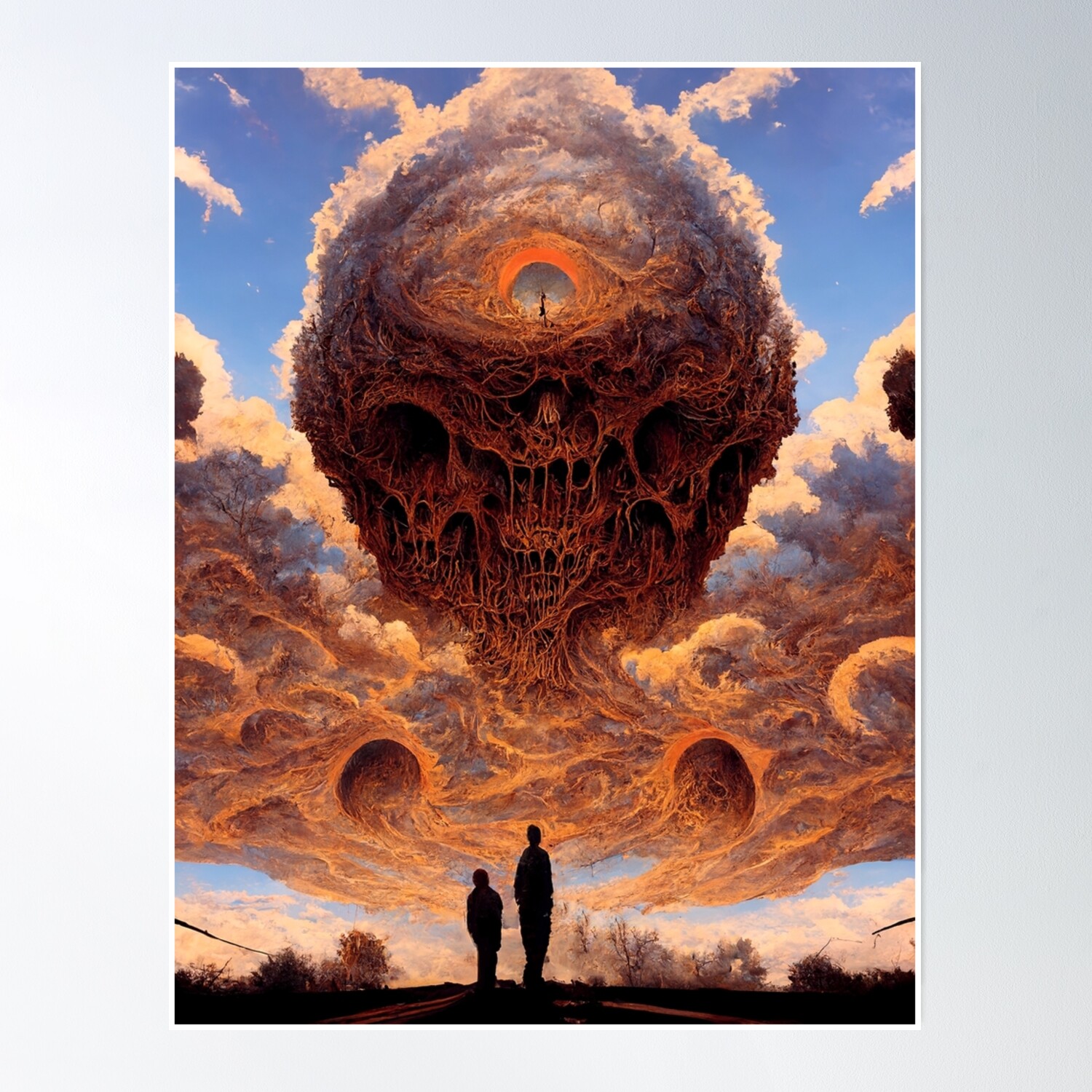 Doom Epic Sky Poster Wall Art, Modern Wall Decor, 24x36 UNFRAMED ...