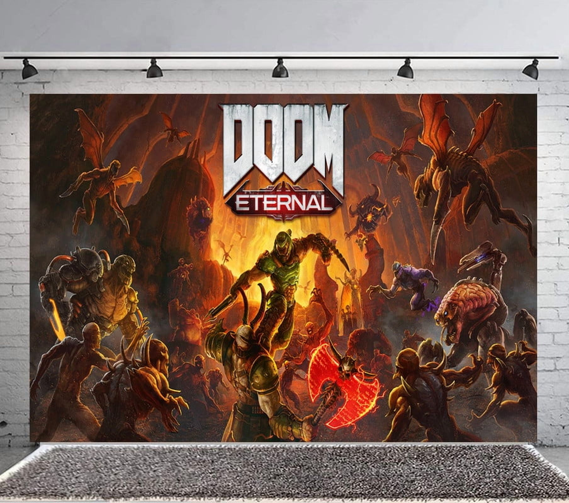 Doom Eternal Backdrop Banner Party Supplies Poster Movie Theme ...