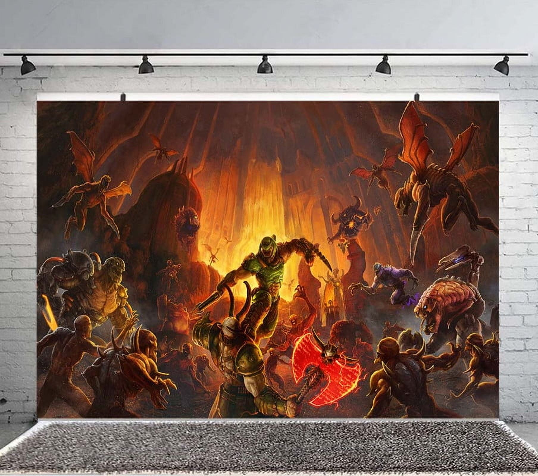 Doom Eternal Backdrop Banner Party Supplies Poster Movie Theme ...