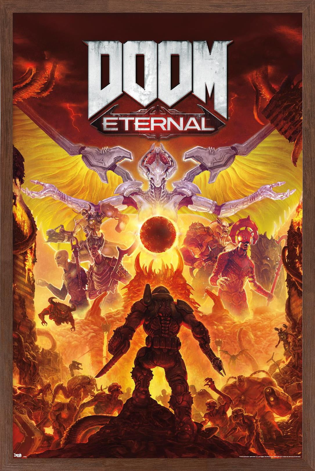Doom Eternal - Maykr Wall Poster, 14.725" x 22.375" Framed - Walmart.com