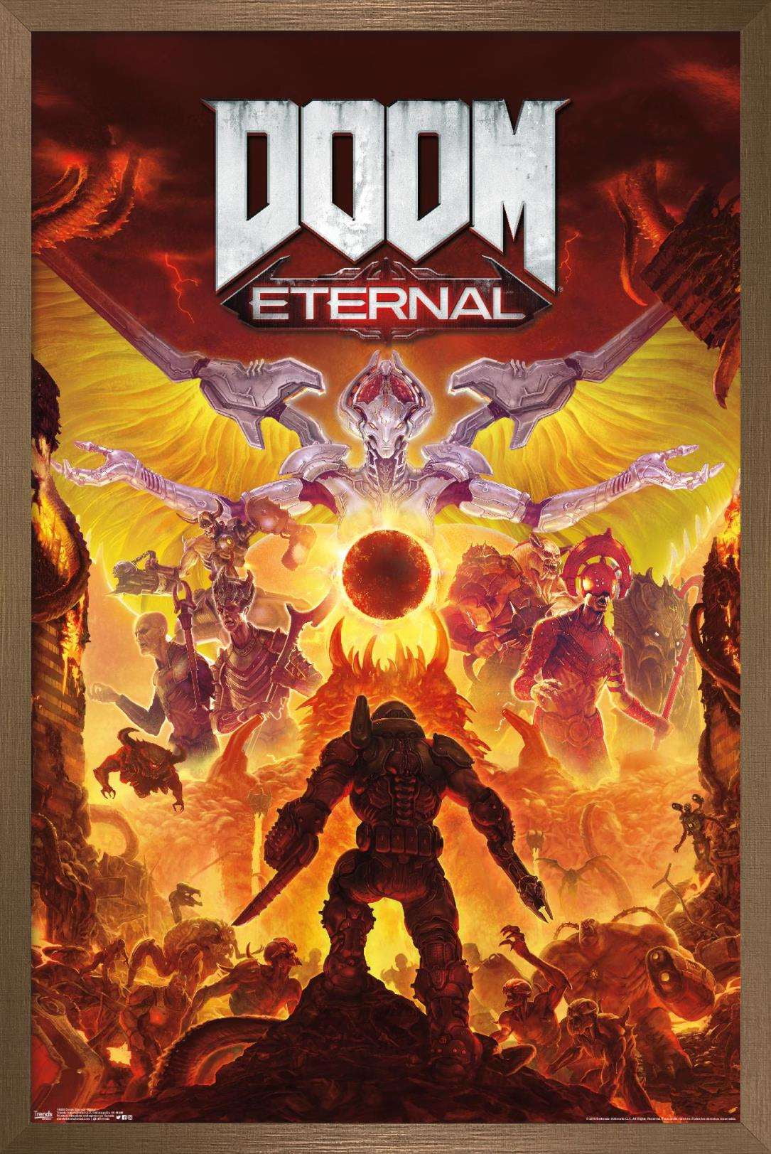 Doom Eternal - Maykr Wall Poster, 22.375" x 34" Framed - Walmart.com