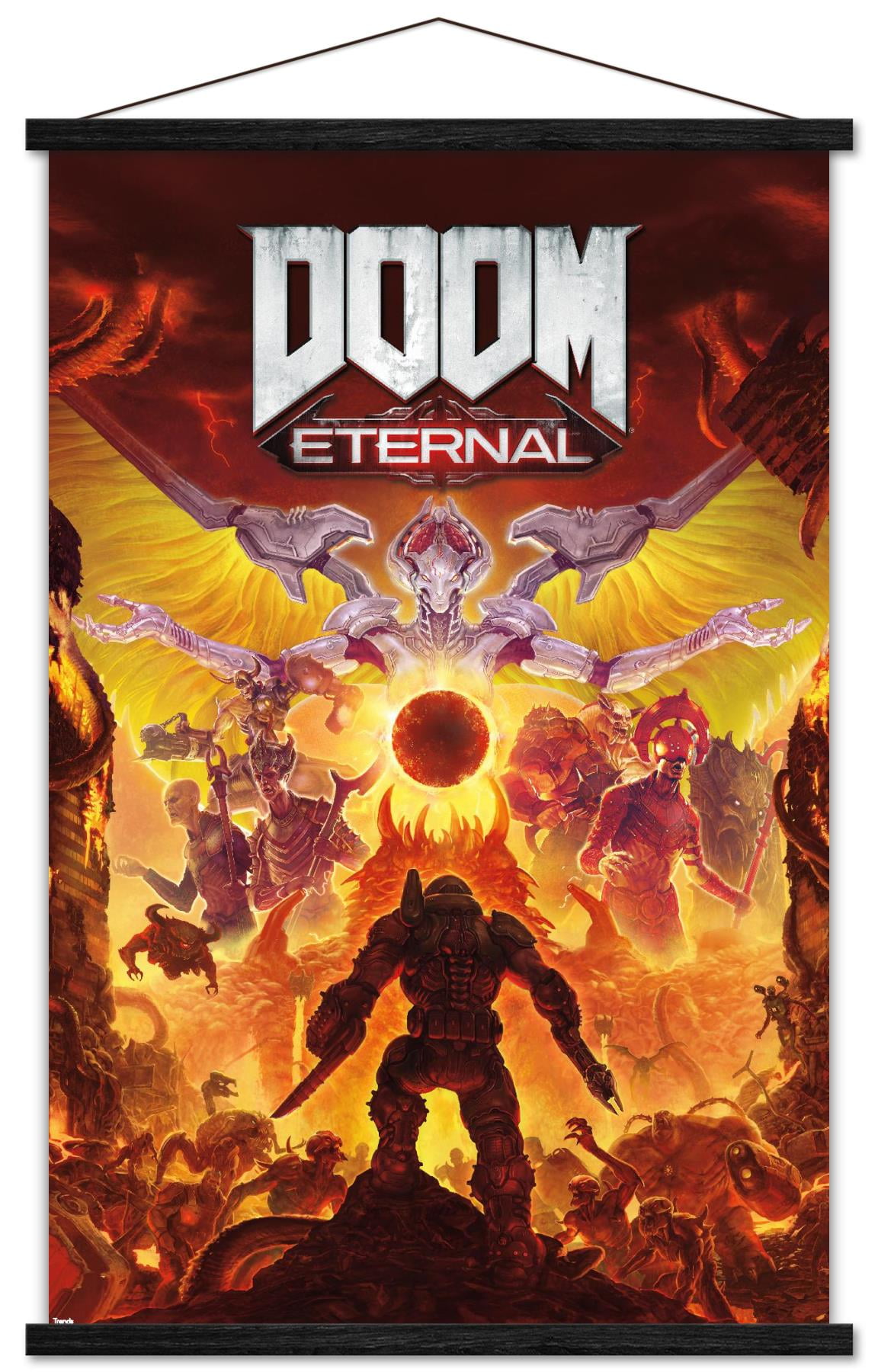 Doom Eternal - Maykr Wall Poster with Magnetic Frame, 22.375" x 34 ...