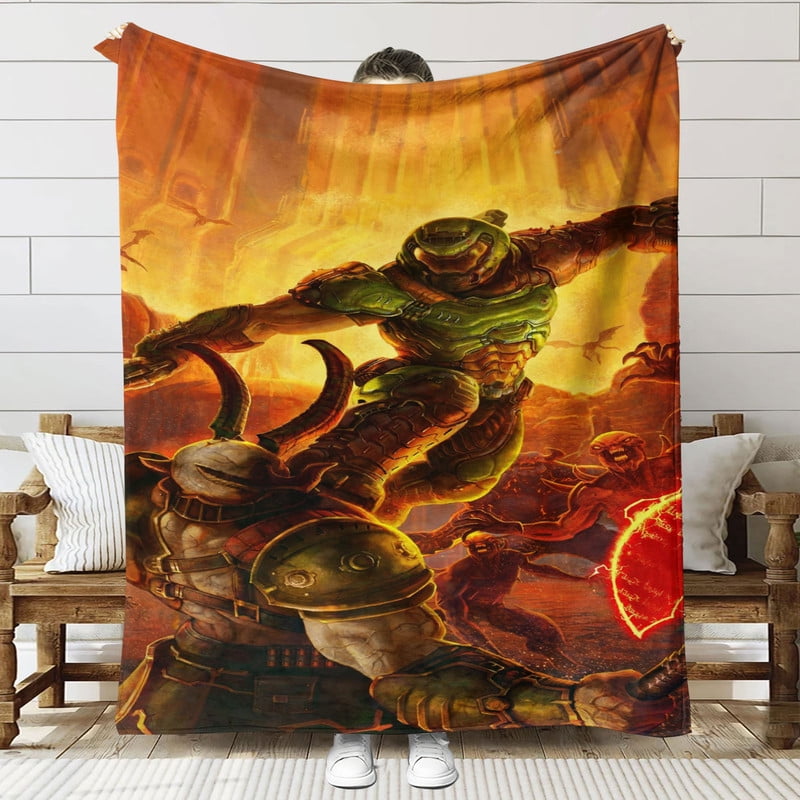 Doom Eternal Throw Blanket Gifts for Fans Lover Girls Boys Women ...