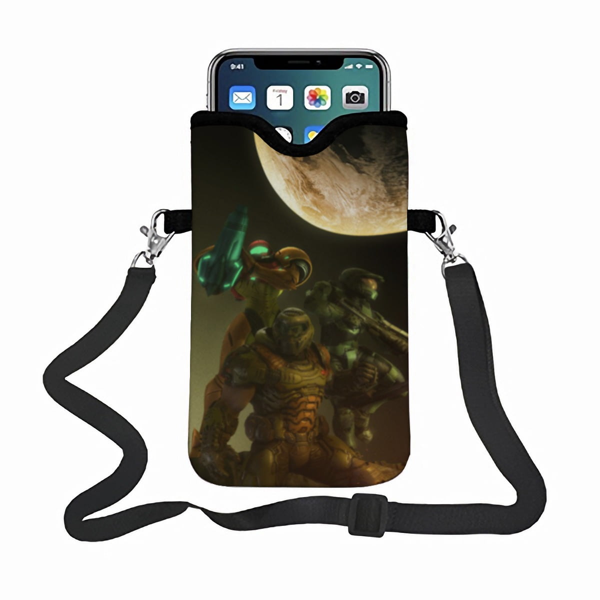 Doom Eternal phone bag, featuring an adjustable strap small satchel ...