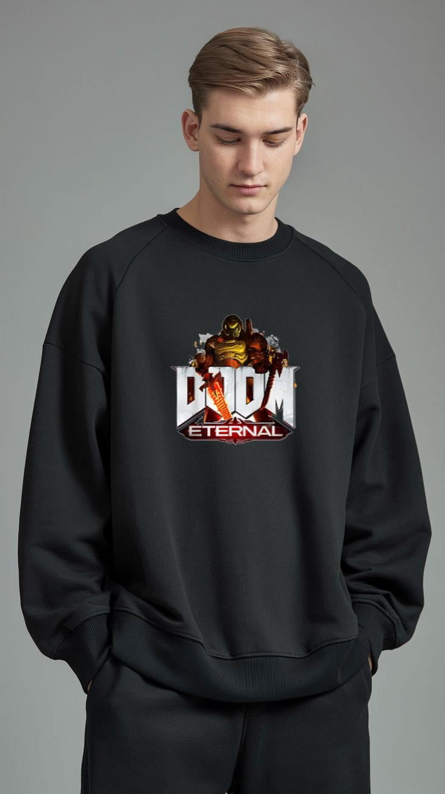 Doom Eternal sweatshirt Gift Black, for men & women, up to size 5XL ...