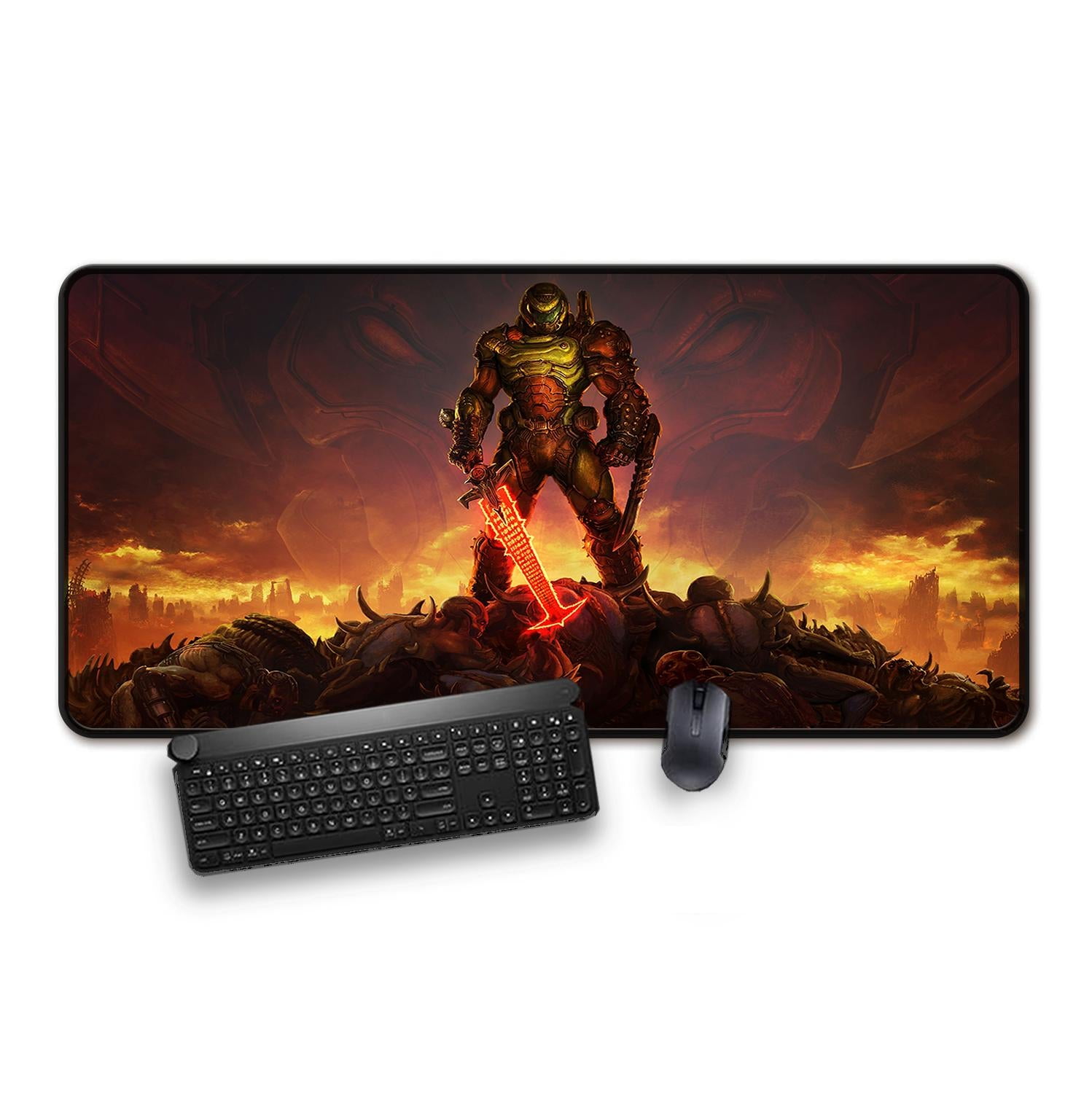 Doom Gaming Mousepad, Extra Large Deskpad for Office, Long Table Mat ...