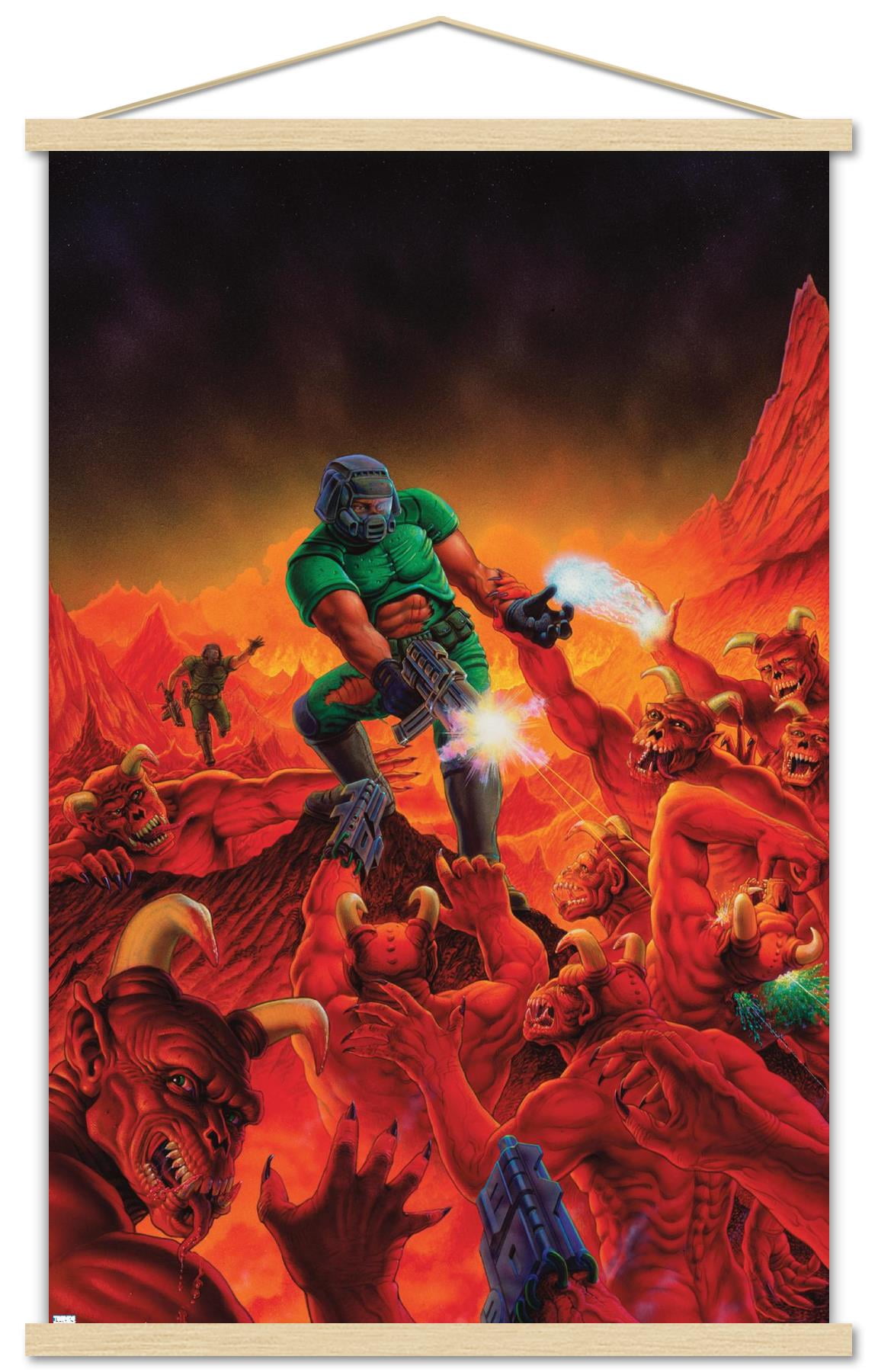 Doom - Legacy Key Art Wall Poster with Magnetic Frame, 22.375" x 34" - Walmart.com