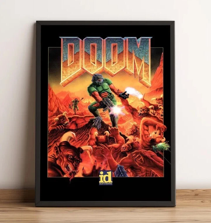 Doom Poster, Game Print, Wall Art, Home Decor, Gift for Gamers 11 ...