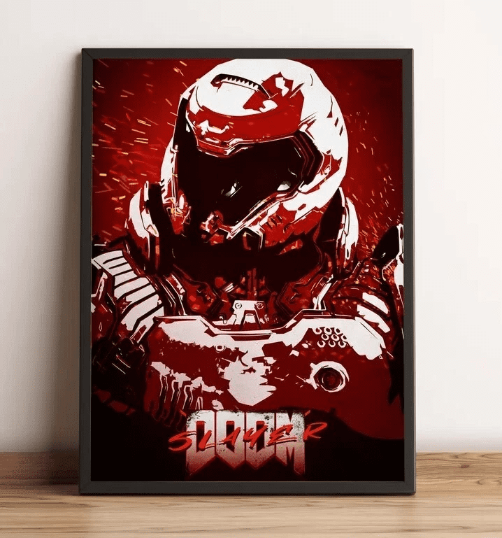 Doom Poster, Game Print, Wall Art, Home Decor, Gift for Gamers 9 ...