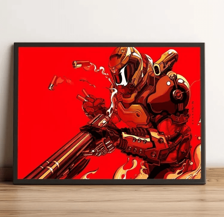 Doom Poster, Game Print, Wall Art, Home Decor, Gift for Gamers ...