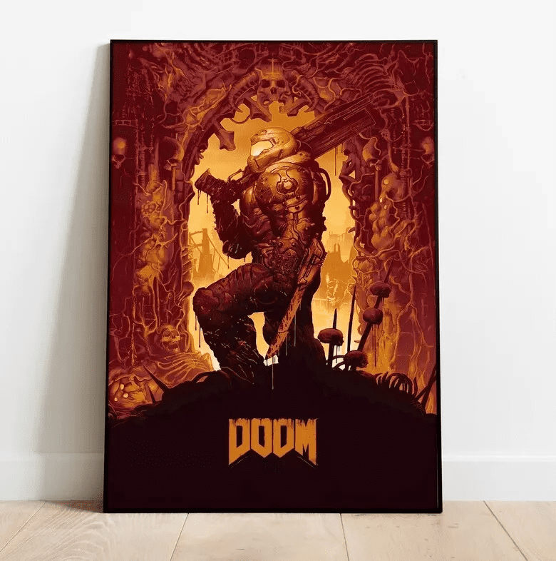 Doom Poster, Wall Art & Home Decor, Video Game Poster Gift10 - Walmart.com