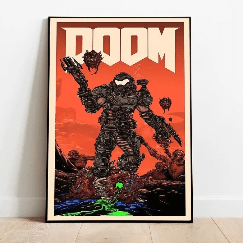 Doom Poster, Wall Art & Home Decor, Video Game Poster Gift11 - Walmart.com