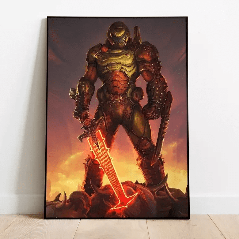 Doom Poster, Wall Art & Home Decor, Video Game Poster Gift - Walmart.com