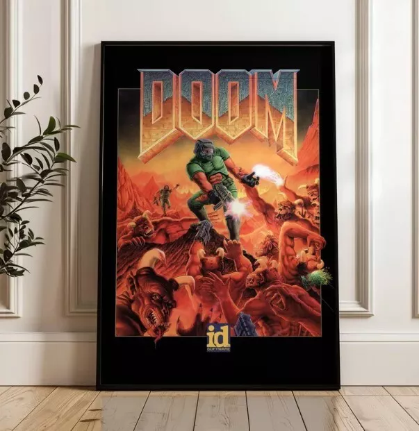 Doom Retro Id Software Video Game Printable Wall Art Arcade Theme ...