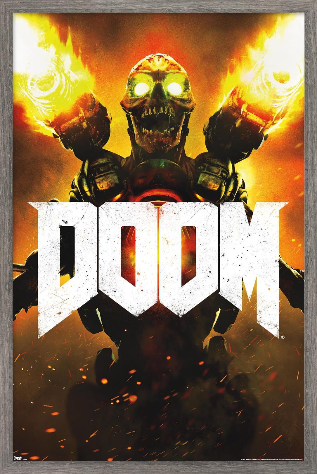 Doom - Revenant Wall Poster, 14.725" x 22.375" Framed - Walmart.com