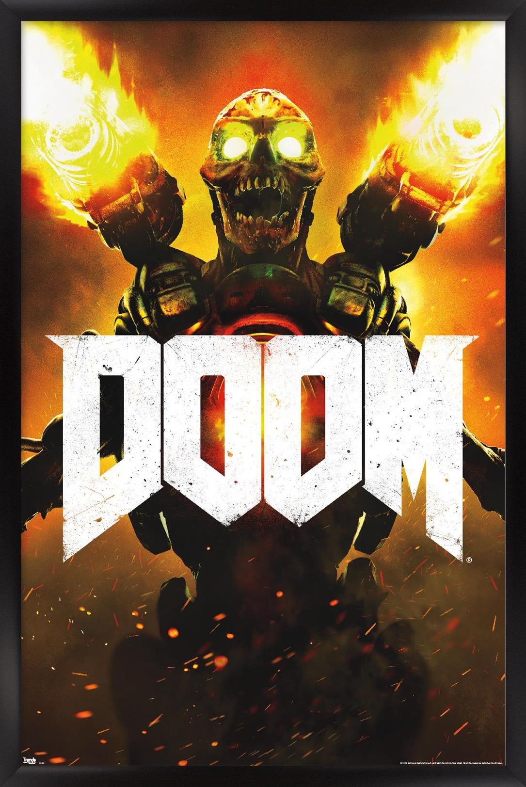 Doom - Revenant Wall Poster, 22.375" x 34" Framed - Walmart.com