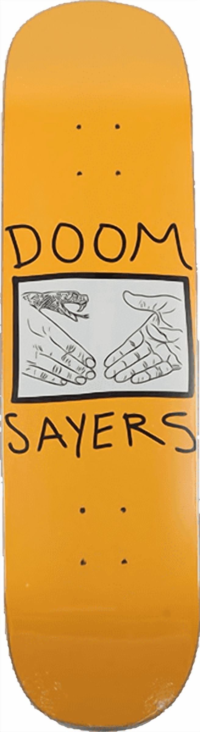 Doom Sayers Snake Shake Orange Skateboard Deck - 8.25" (Deck Only ...