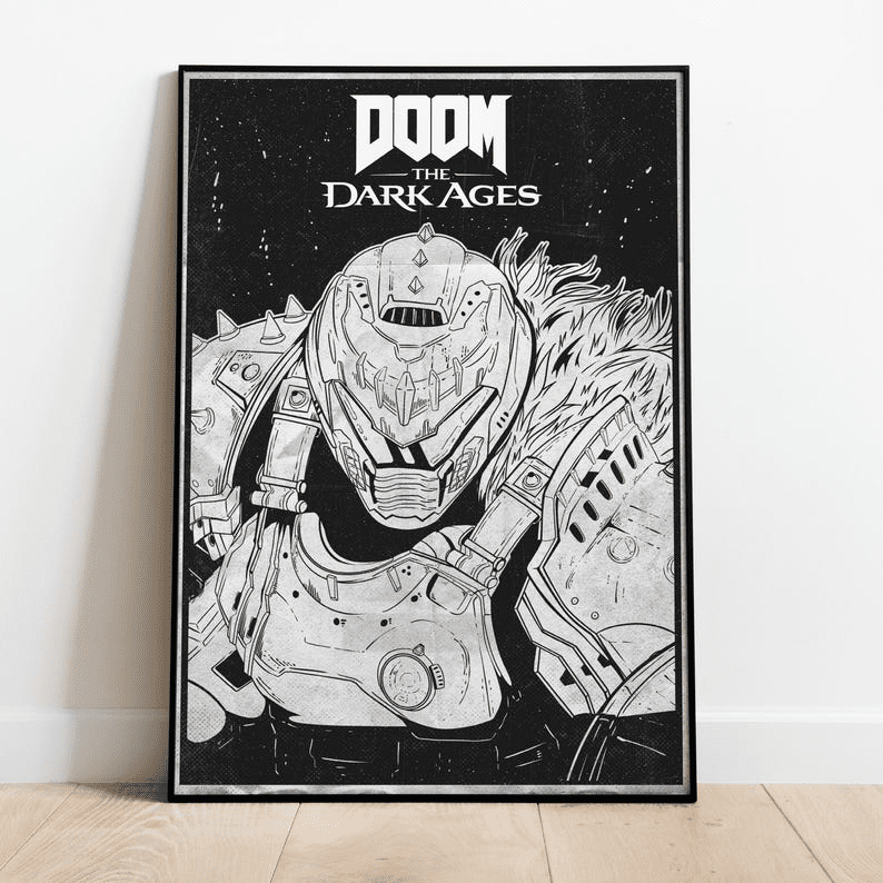 Doom The Dark Ages Video Game Poster Room Wall Art Print, Ver 6 ...