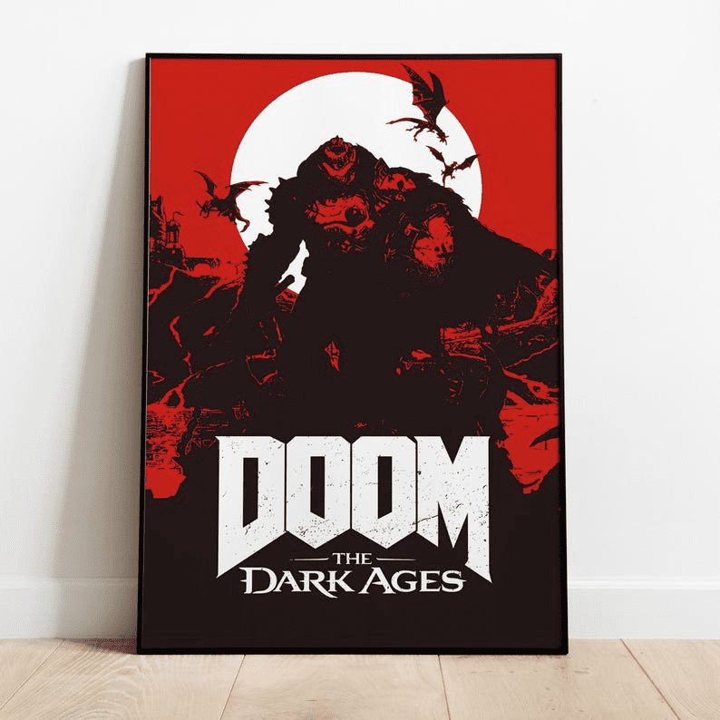Doom The Dark Ages Video Game Poster Room Wall Art Print, Ver 8 ...