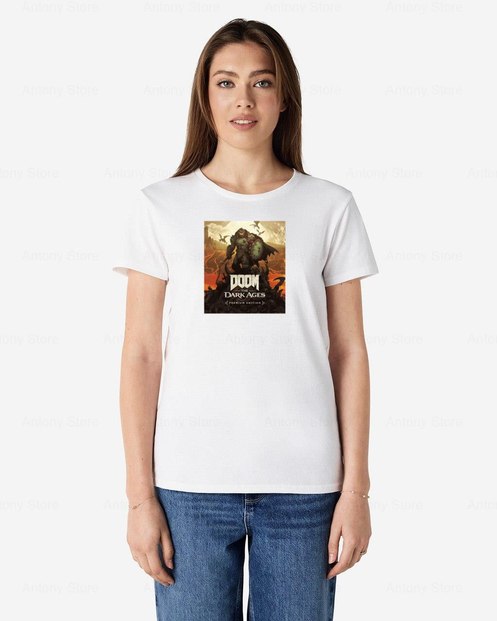 Doom The Dark Ages Video Game Slayer Demon Hell Graphic T-shirt up to ...