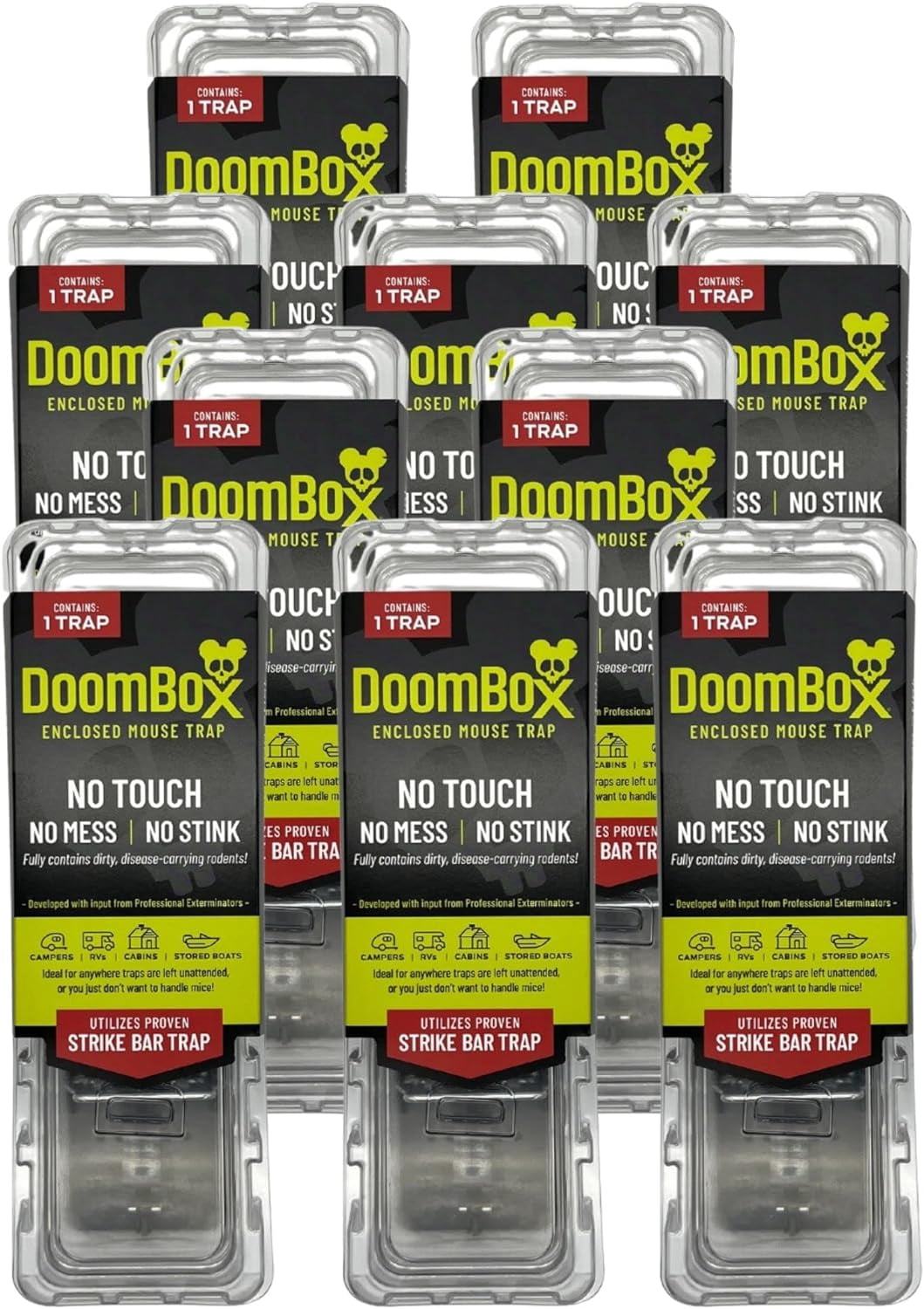 DoomBox™ Clear Enclosed Mouse Trap | Highly Effective and Keeps The ...