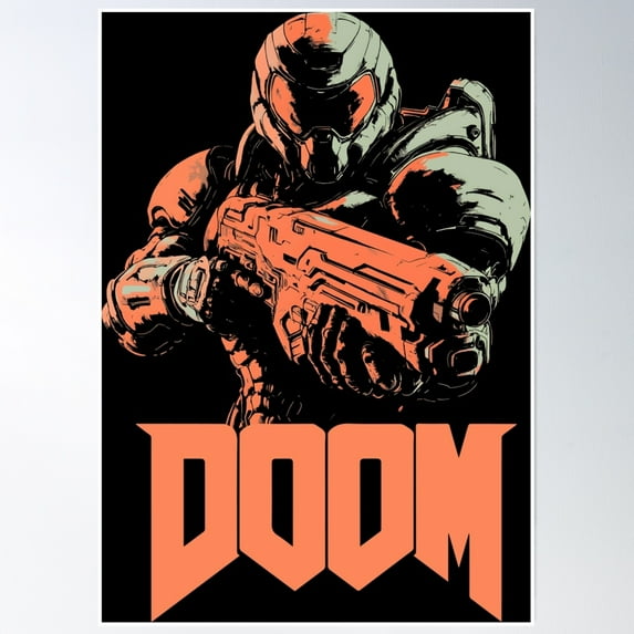 Doomguy Poster Wall Art, Modern Wall Decor, 12x18 UNFRAMED - Walmart.com