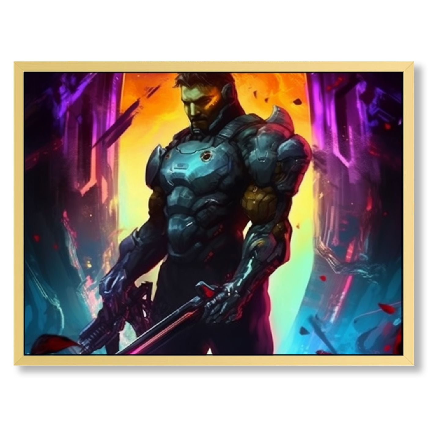 Doomguy Vintage Look Metal Sign for Bar Man Cave Garage Bedroom Home ...