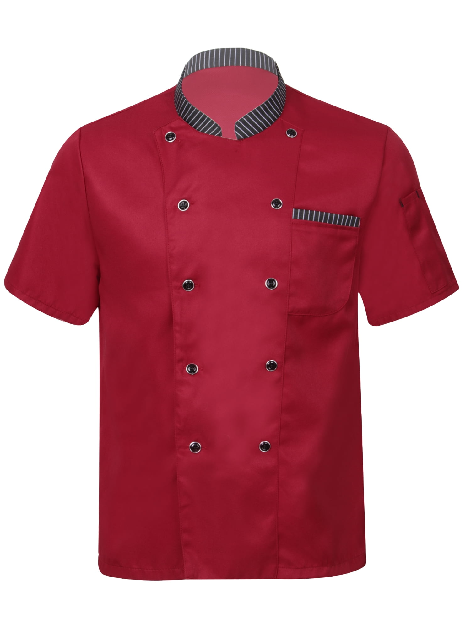 Doomiva Chef Jacket Chef Coat Men Women Short/Long Sleeve Kitchen ...