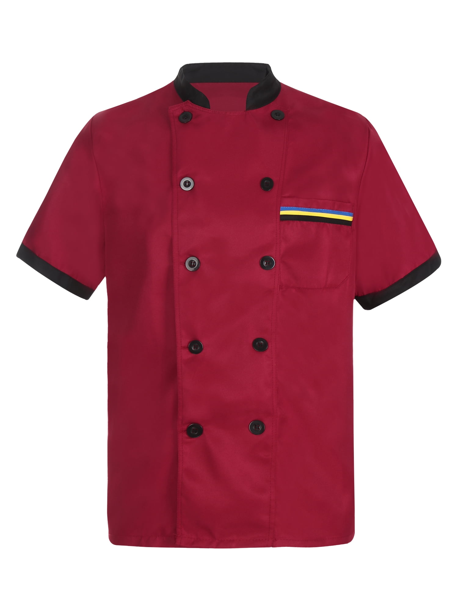 Doomiva Chef Jacket Chef Coat Men Women Short/Long Sleeve Kitchen ...