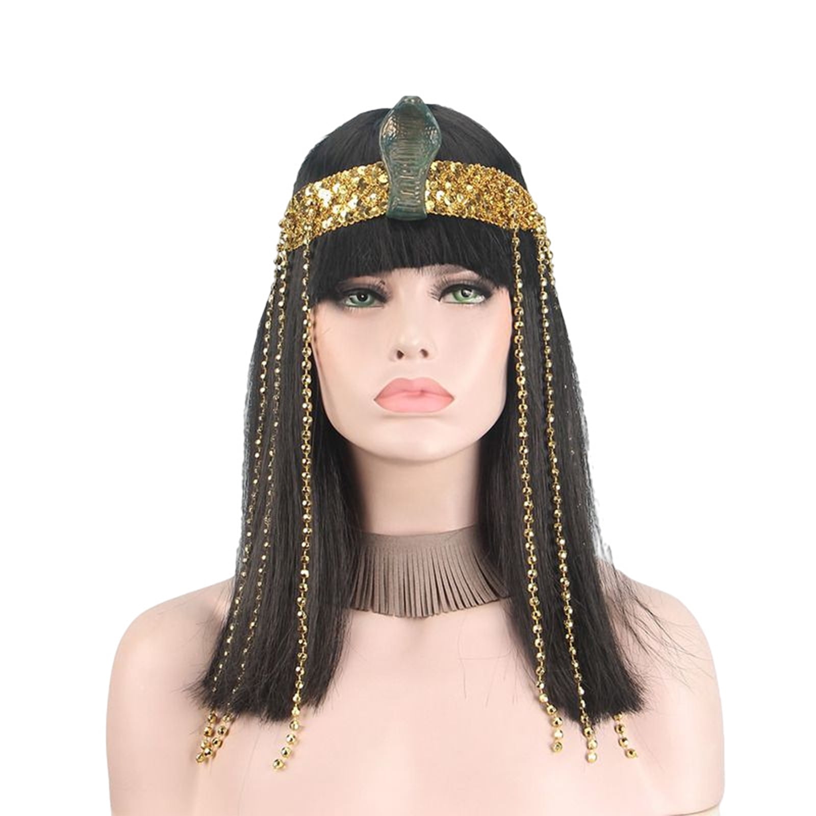 Doomiva Egyptian Queen Cospaly Accessories Cleopatra Wig Neck Collar ...