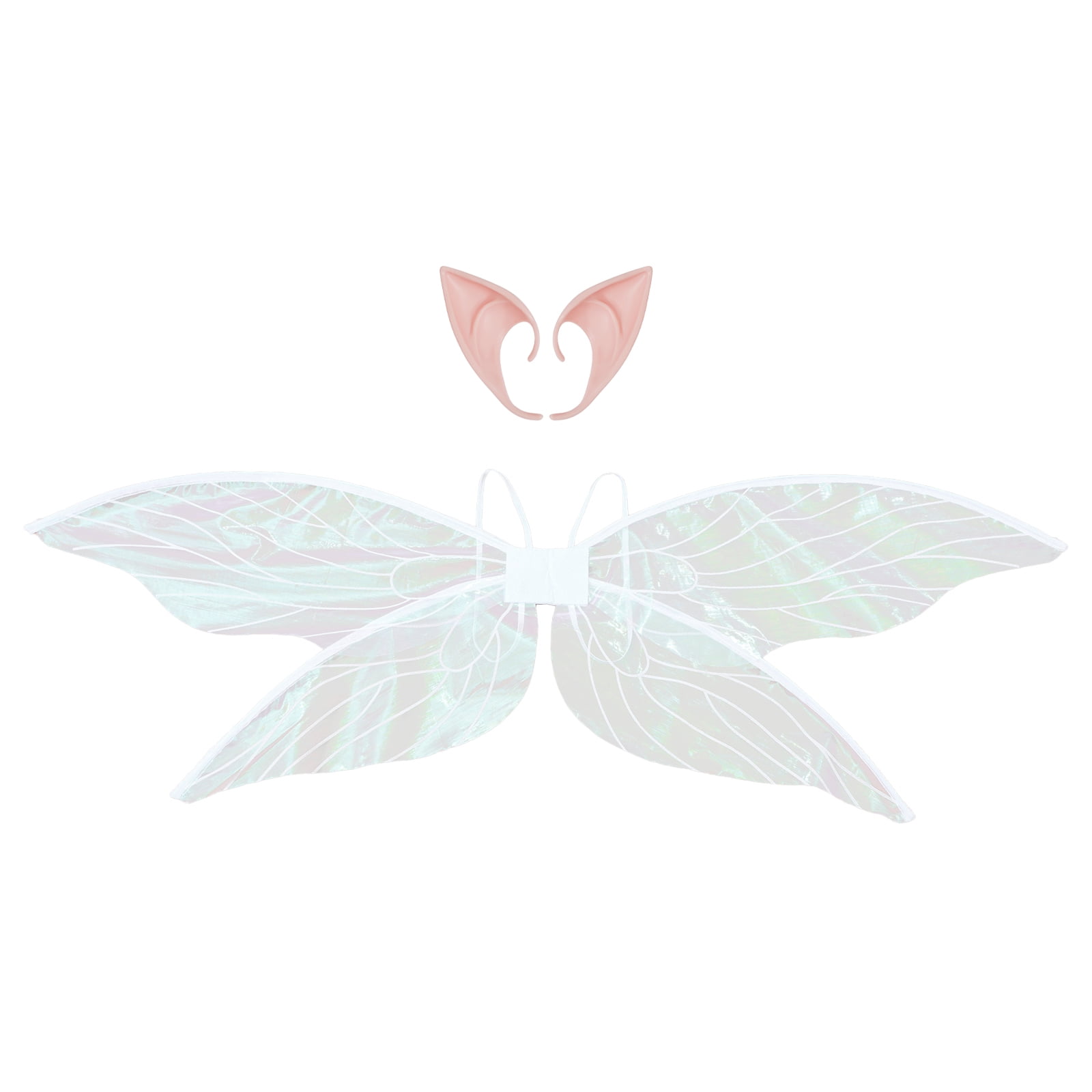 Doomiva Fairy Wings with Elf Ears Cicada Wings for Carnival Festive ...