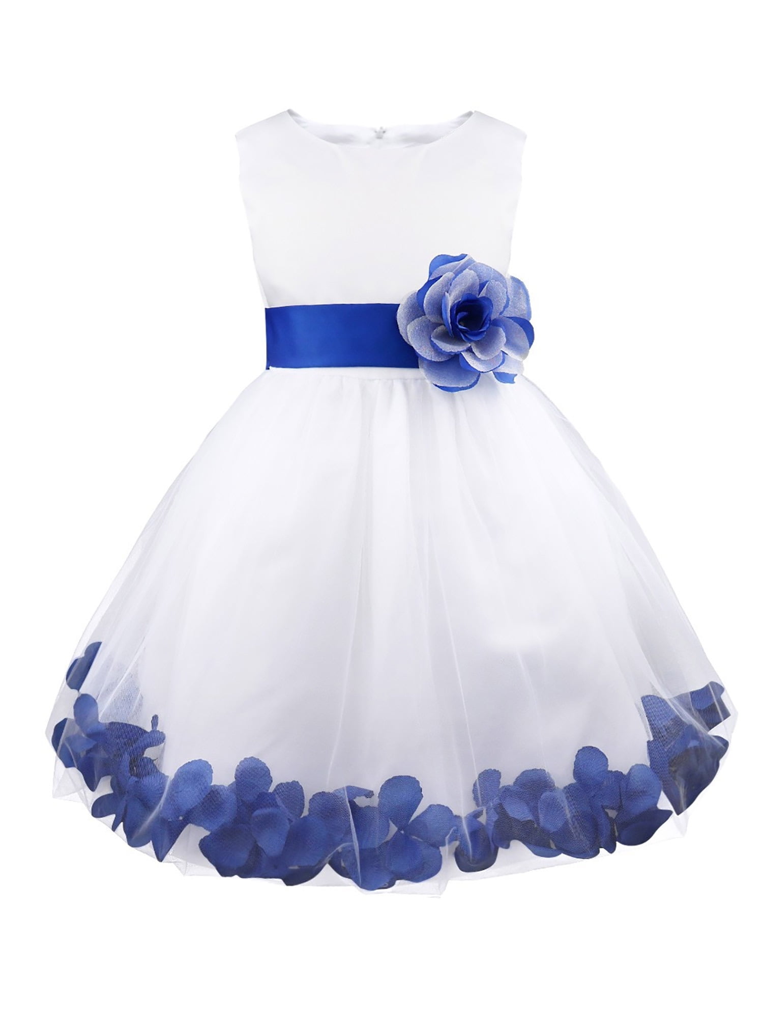 Doomiva Flower Girls Tulle Princess Pageant Dress for Wedding Kids ...