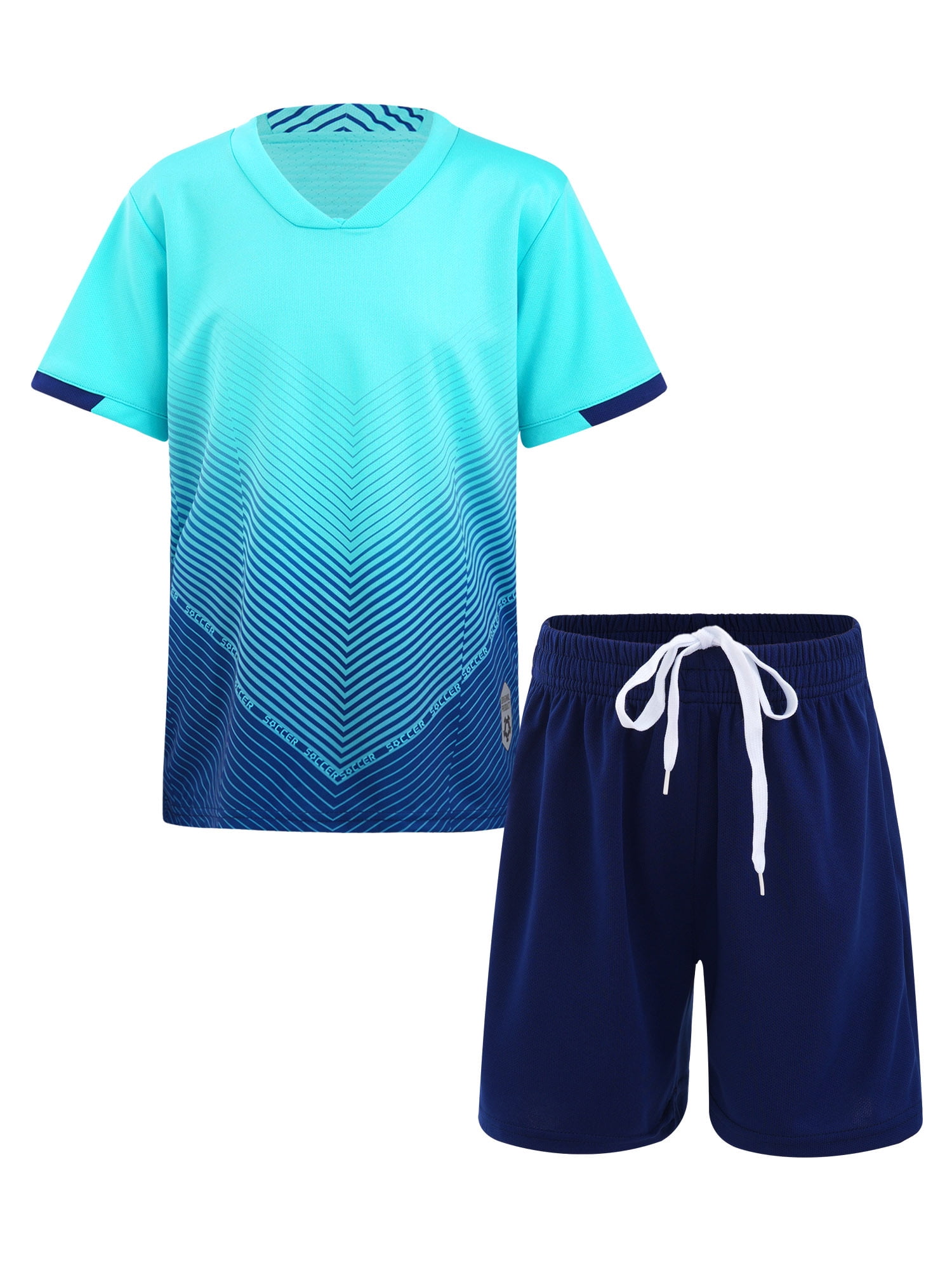 Doomiva Girls Boys Football Team Uniform Sportwear Short Sleeve Shirts ...