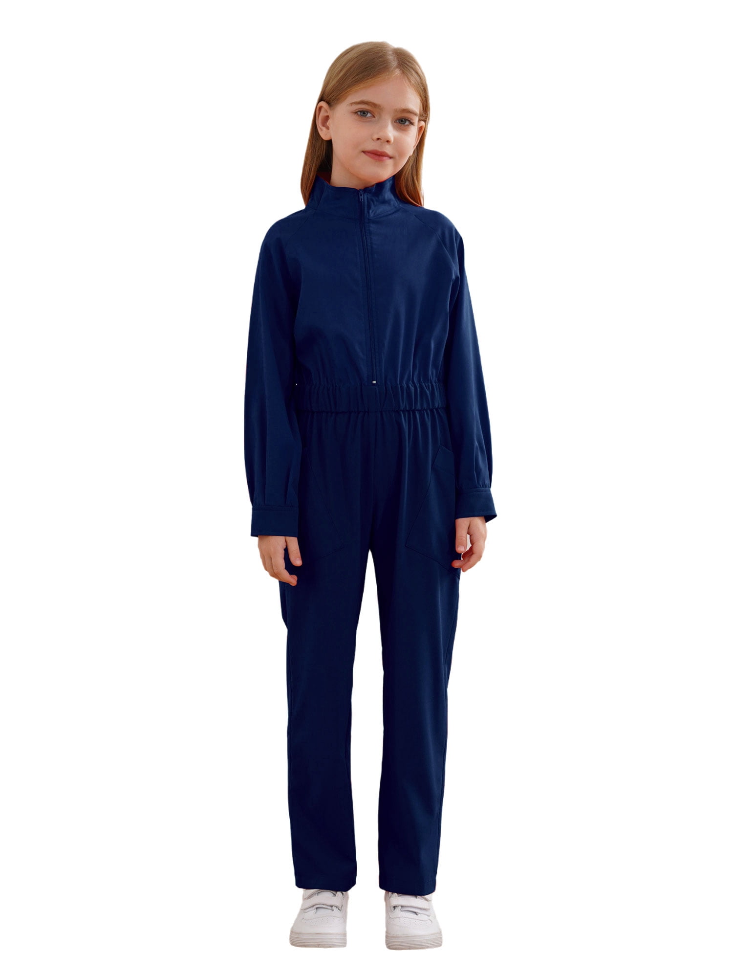 Doomiva Girls Boys Long Sleeve Stand Collar Romper Coverall Jumpsuit ...