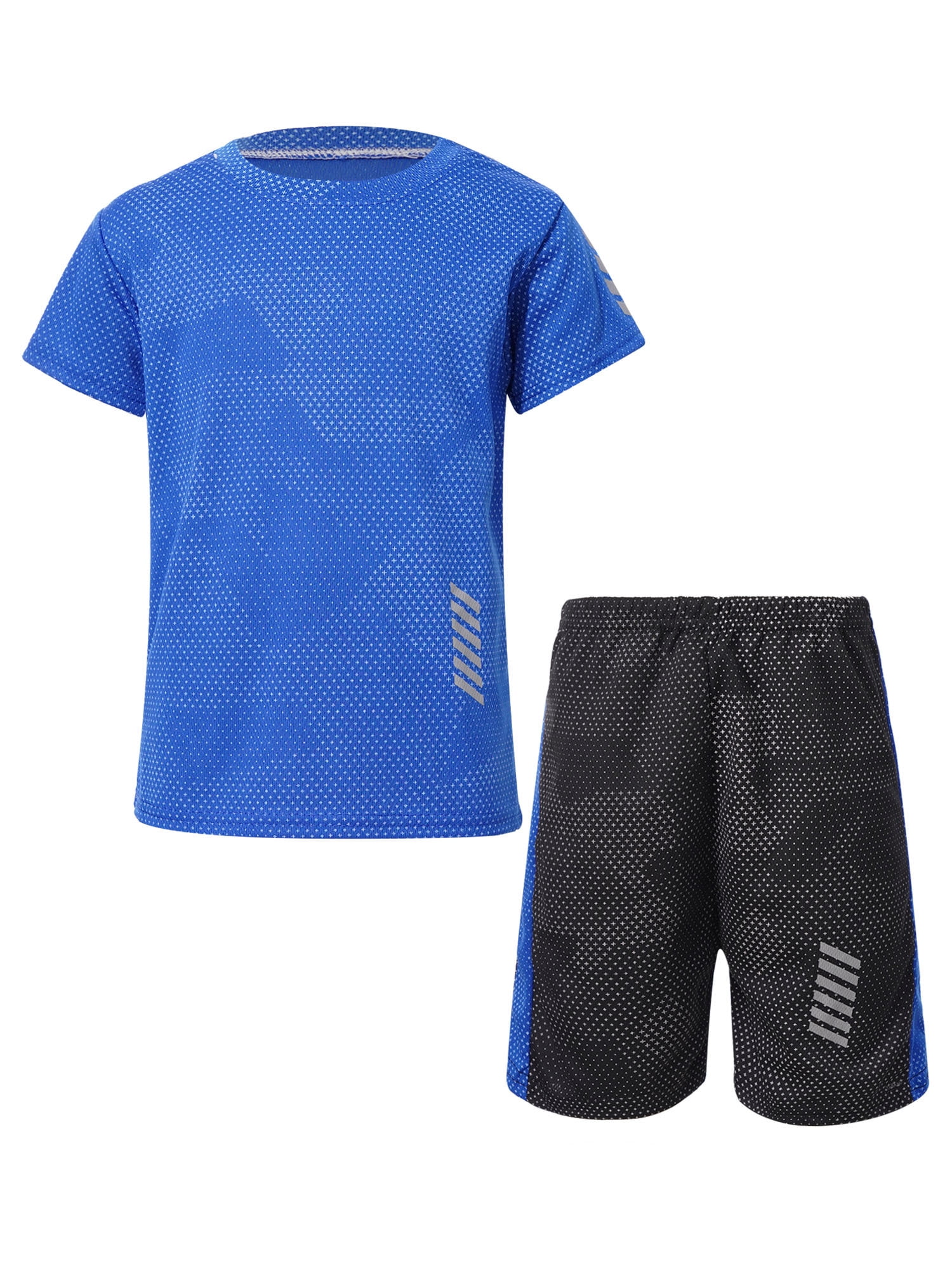 Doomiva Kids Boys 2 Pcs Tracksuit Sportwear Quickly Dry Short Sleeve ...