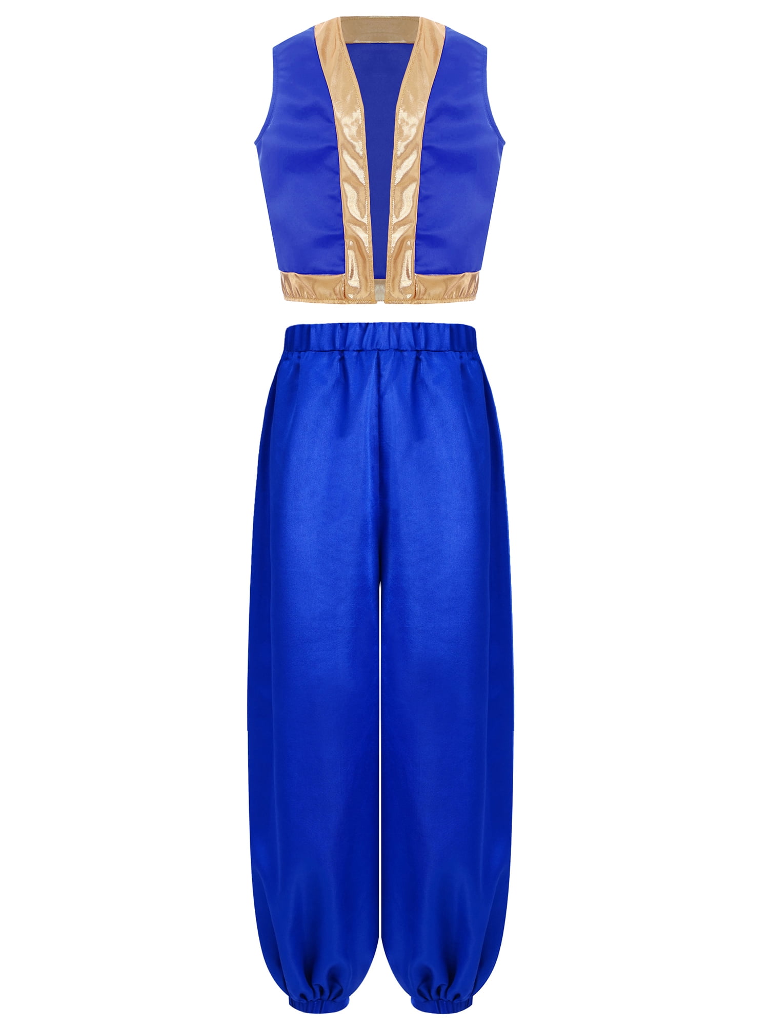 Doomiva Kids Boys Arabian Prince Street Rats Gold Trim Waistcoat With ...