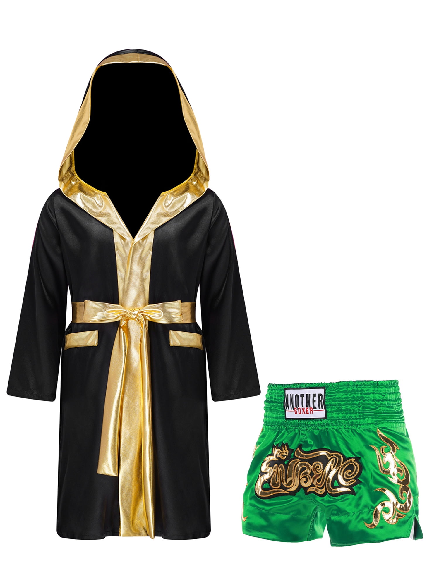 Doomiva Kids Boys Boxing Uinforms Boxing Match Costume Boxer Fancy ...