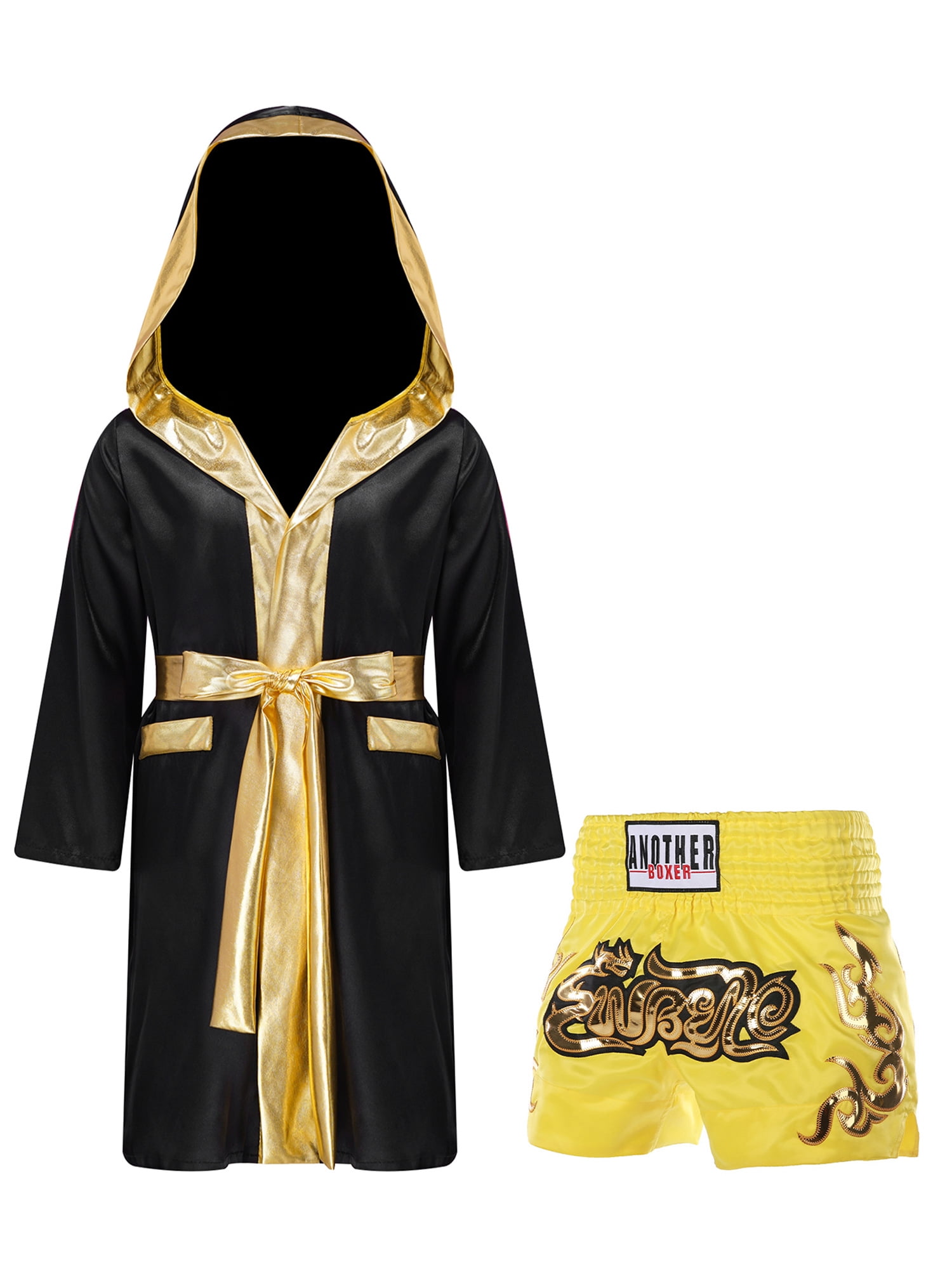 Doomiva Kids Boys Boxing Uinforms Boxing Match Costume Boxer Fancy ...
