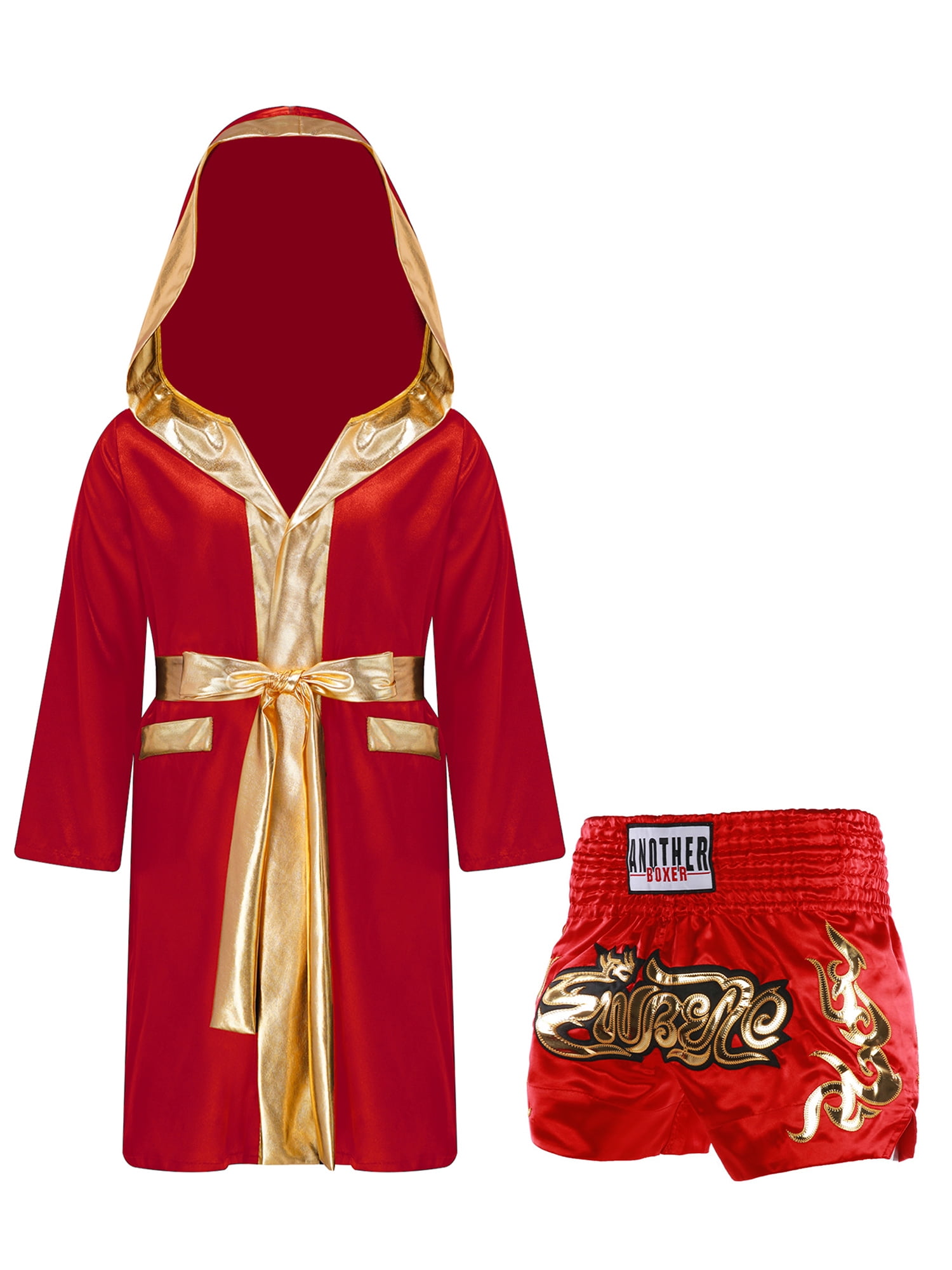 Doomiva Kids Boys Boxing Uinforms Boxing Match Costume Boxer Fancy ...