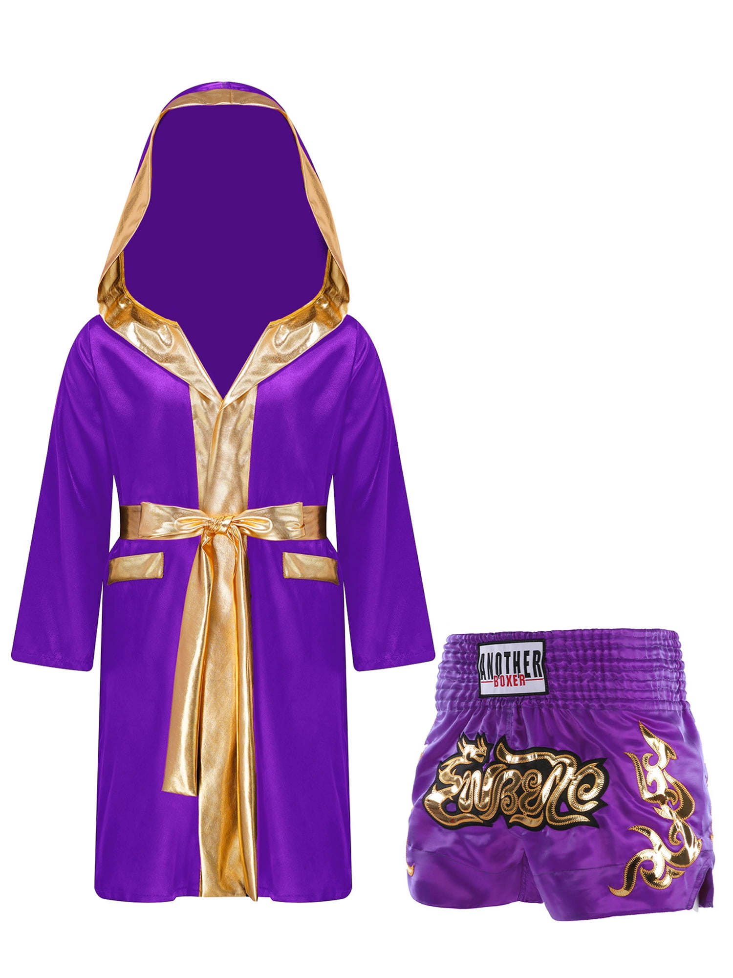 Doomiva Kids Boys Boxing Uinforms Boxing Match Costume Boxer Fancy ...