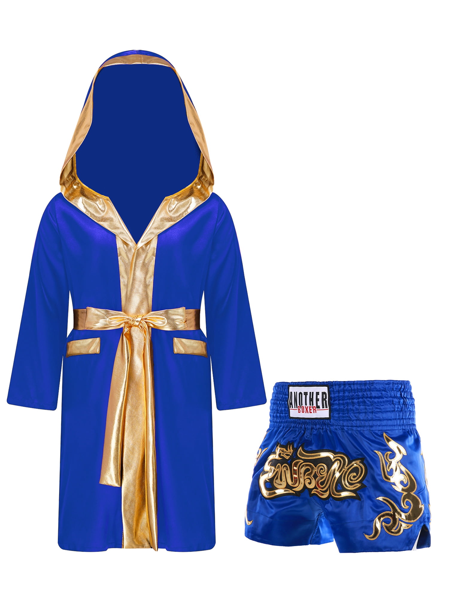 Doomiva Kids Boys Boxing Uinforms Boxing Match Costume Boxer Fancy ...