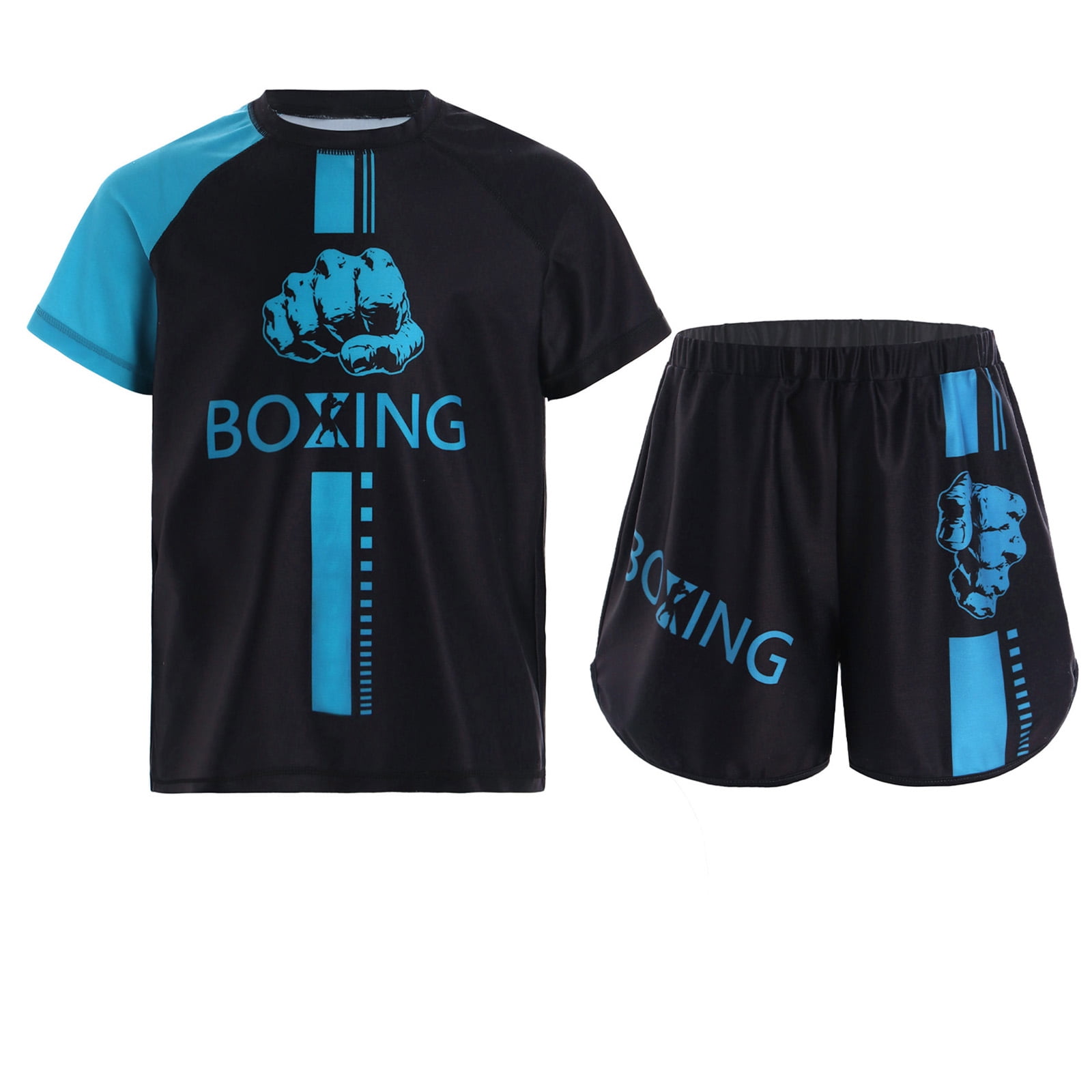 Doomiva Kids Boys Boxing Uniform 2 Piece Kickboxing MMA Training ...