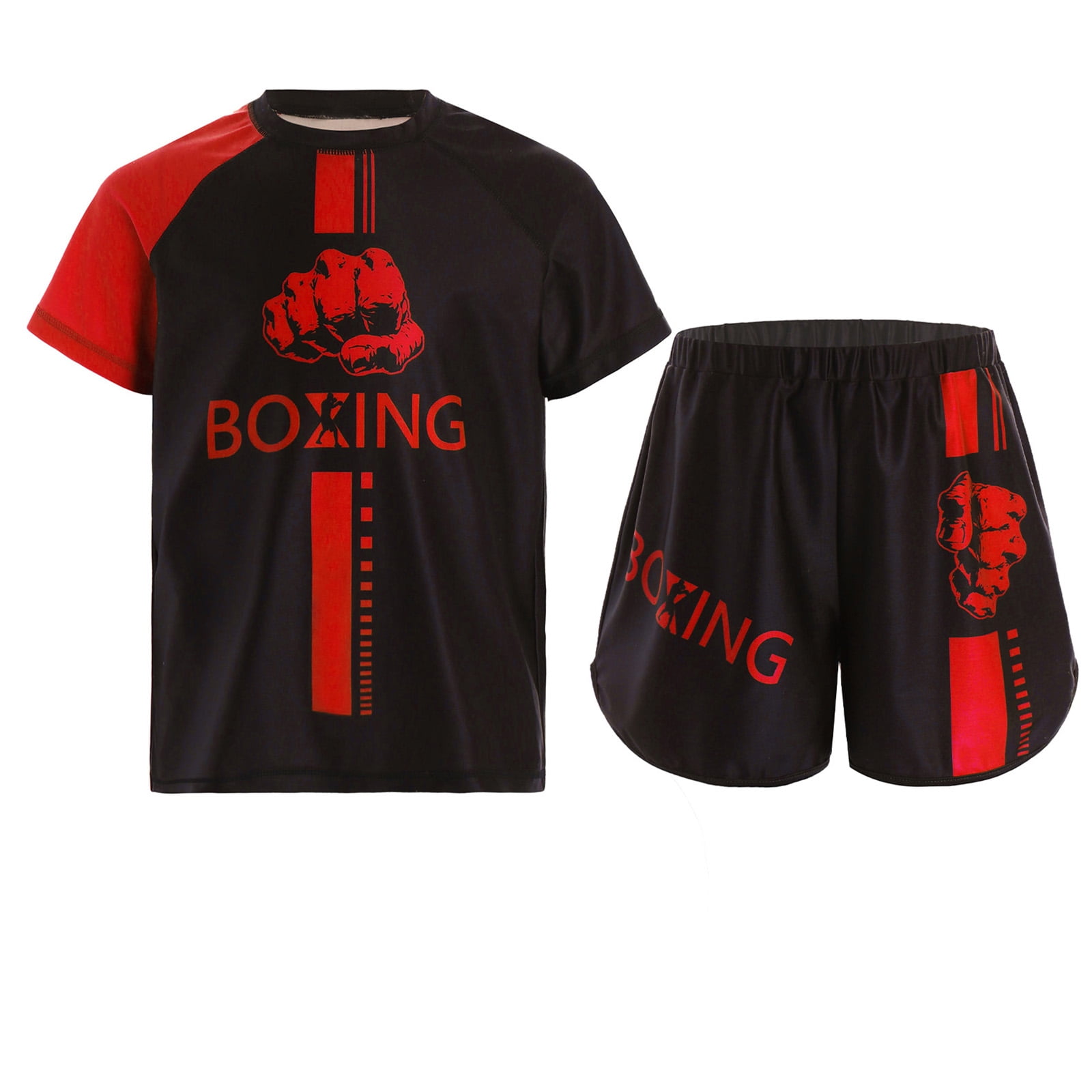 Doomiva Kids Boys Boxing Uniform 2 Piece Kickboxing MMA Training ...