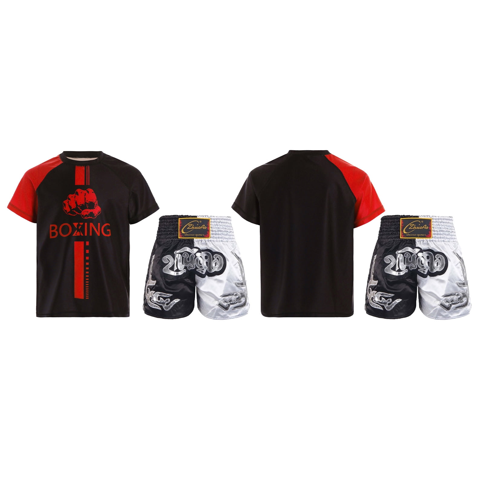 Doomiva Kids Boys Mixed Martial Arts MMA Boxer Costume Short Sleeve ...