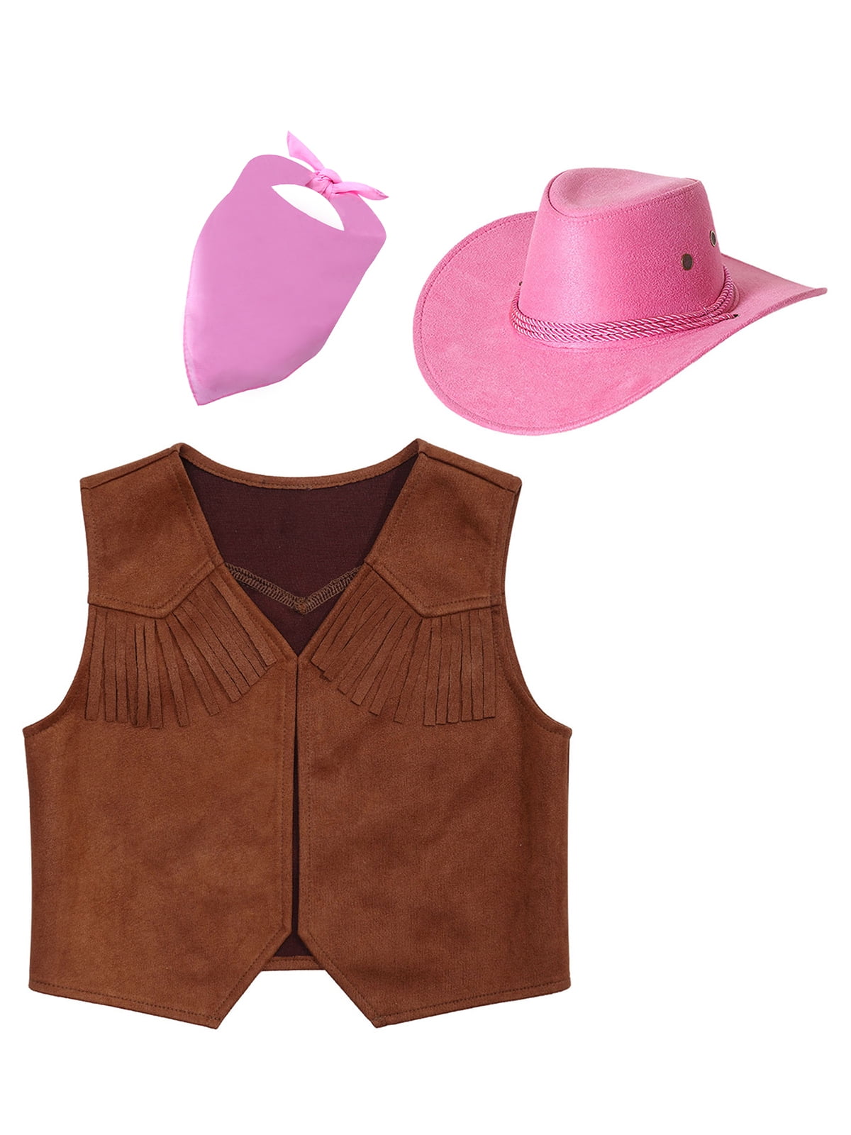 Doomiva Kids Cowboys Cowgirls Cosplay Dress-up Wild Western Waistcoat ...