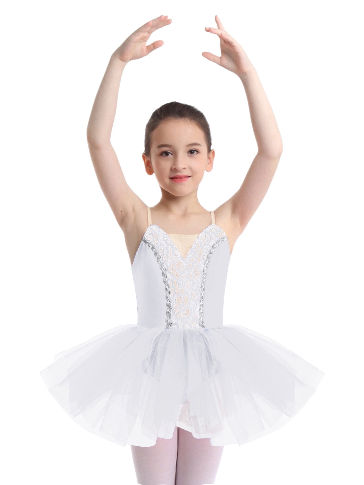 Doomiva Kids Girls Camisole Ballet Leotard Tutu Skirt Swan Lake Fancy ...
