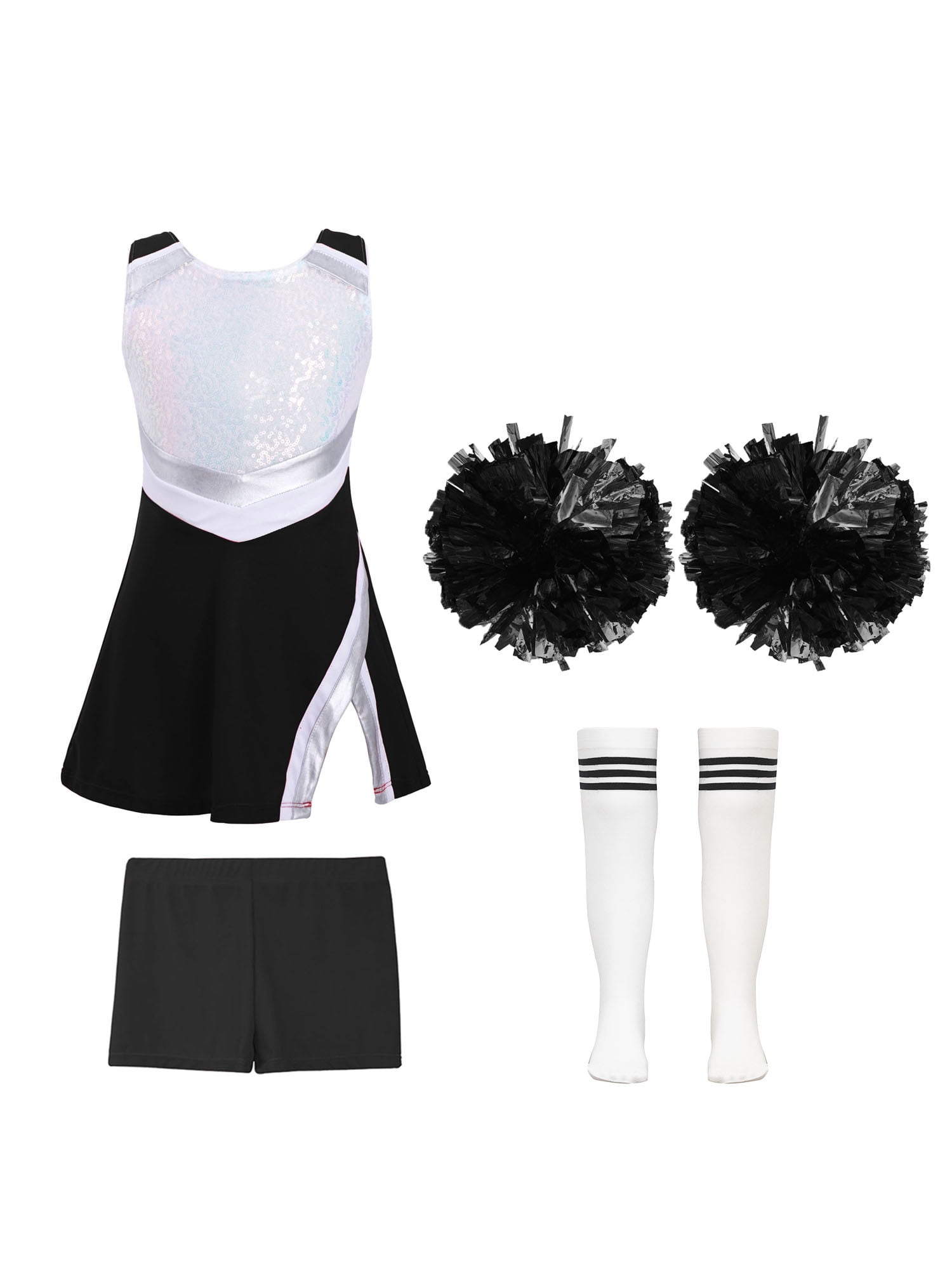 Doomiva Kids Girls Cheer Leader Uniform Cheerleading Outfit for ...