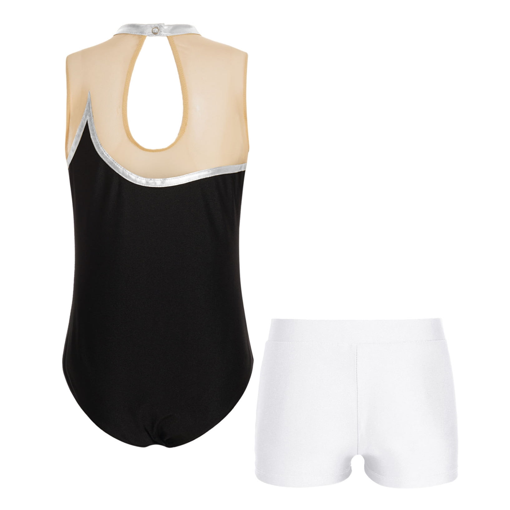 Doomiva Kids Girls Gymnastics Leotards Set Sleeveless Dancing Athletic ...